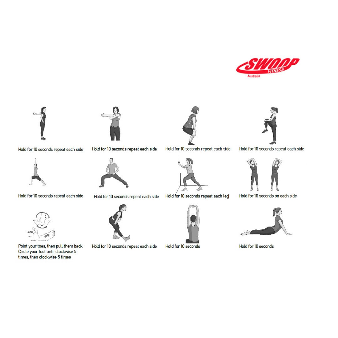 Stretching Charts - Swoop Fitness Australia - Personal Training in ...